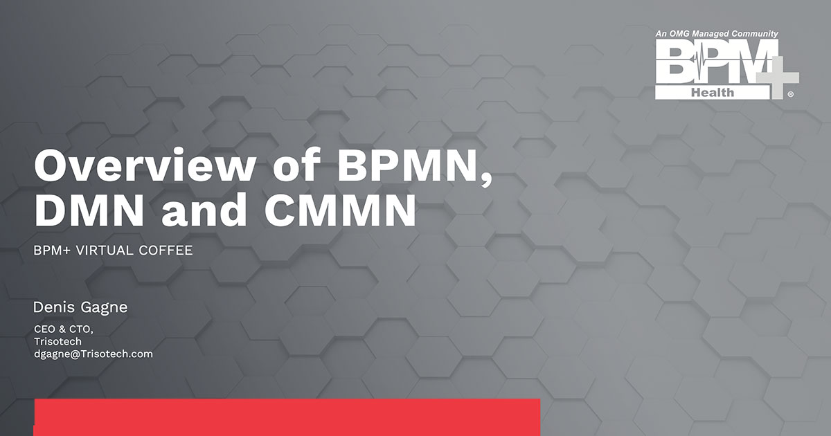 Overview of BPMN, CMMN and DMN