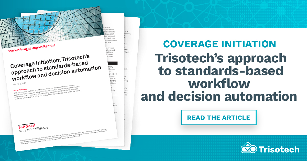 Coverage Initiation: Trisotech’s approach to standards-based workflow ...