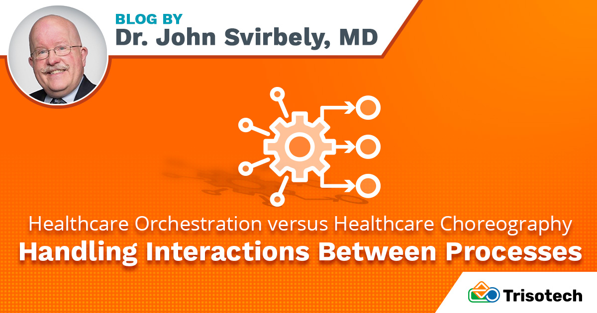 Healthcare Orchestration versus Healthcare: Handling Interactions Between Processes