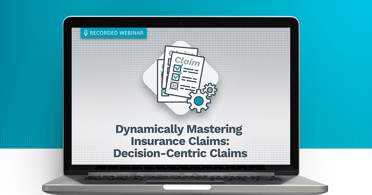 Dynamically Mastering Insurance Claims: Decision-Centric Claims